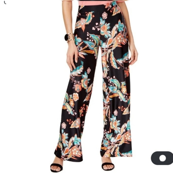 ECI | Pants & Jumpsuits | Eci New York Wide Leg Floral Pants | Poshmark